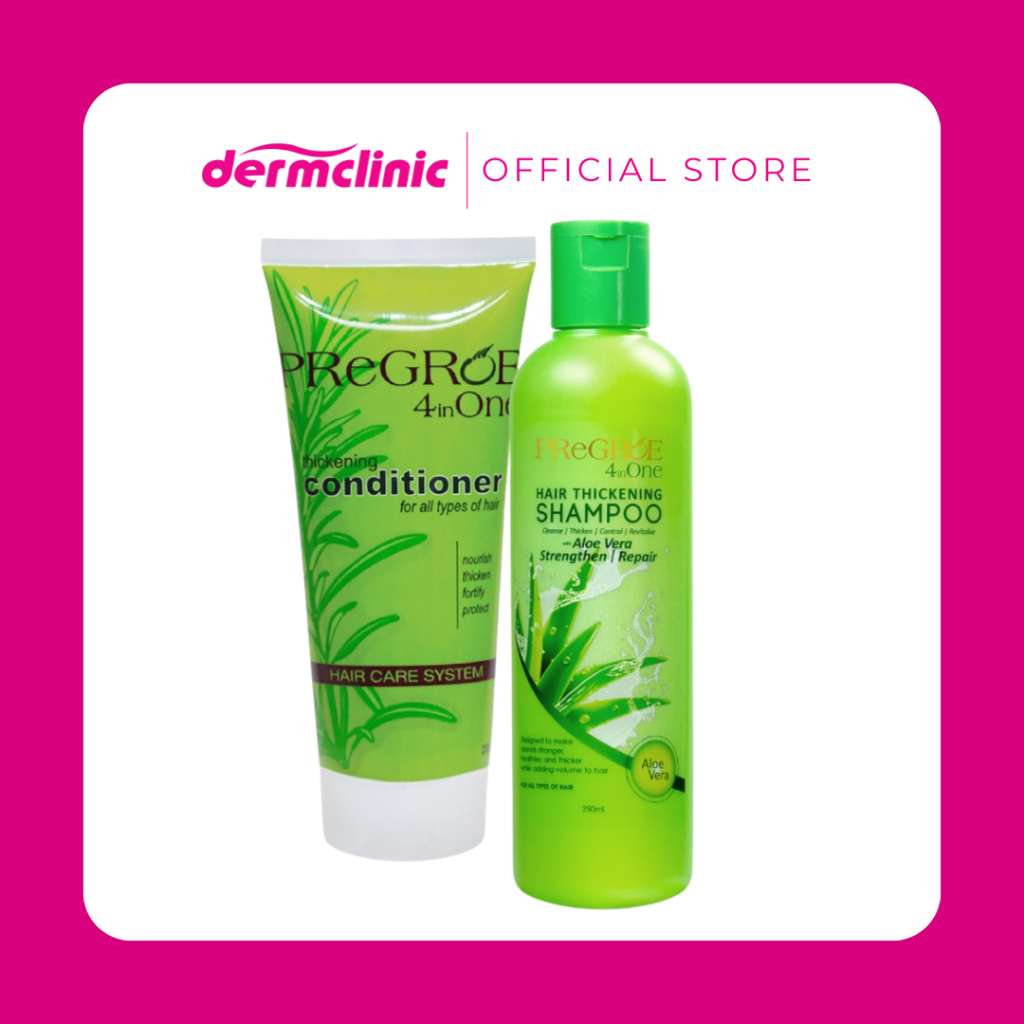 Pregroe Shampoo 250ml and Pregroe Conditioner 200ml | Shopee Philippines
