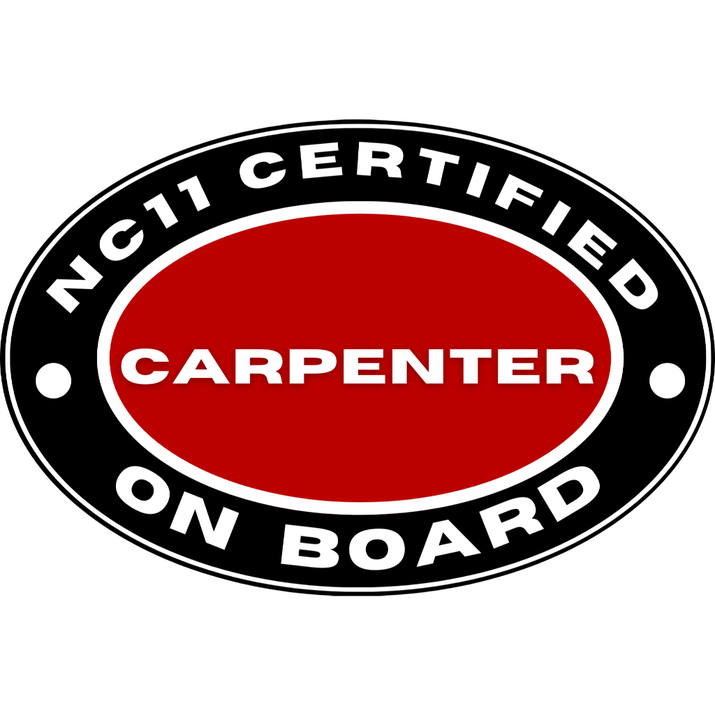 NC2 Carpenter ON BOARD VINYL STICKER 7X10cm | Shopee Philippines