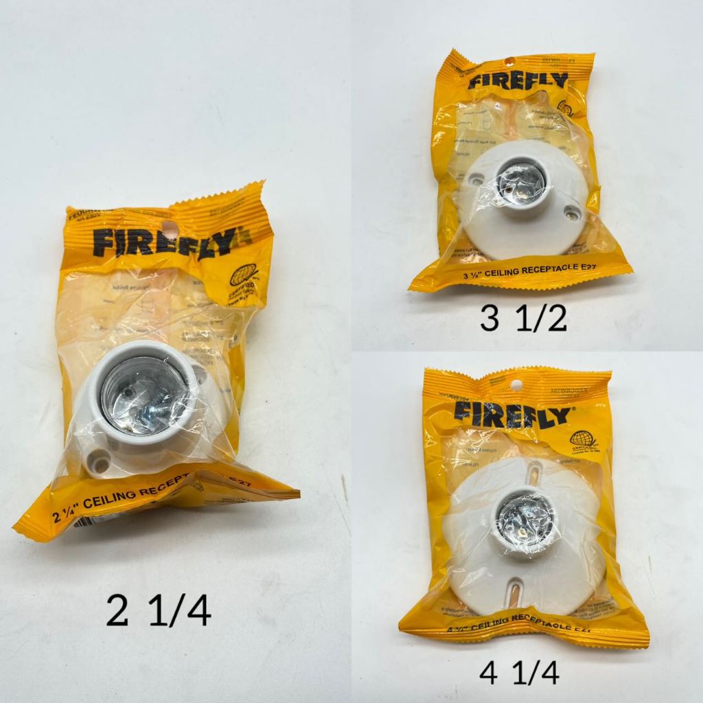FIREFLY CEILING RECEPTACLE FOR LIGHTS (2-1/4) (3-1/2) (4-1/4) | Shopee ...