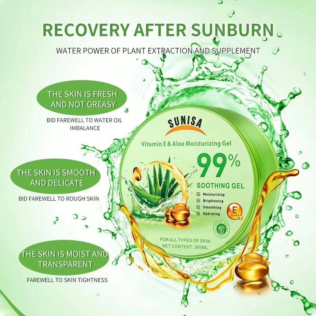 Summer girls/sunisa Aloe Vera Soothing Gel Moisturizing Aloe Mask Aloe ...