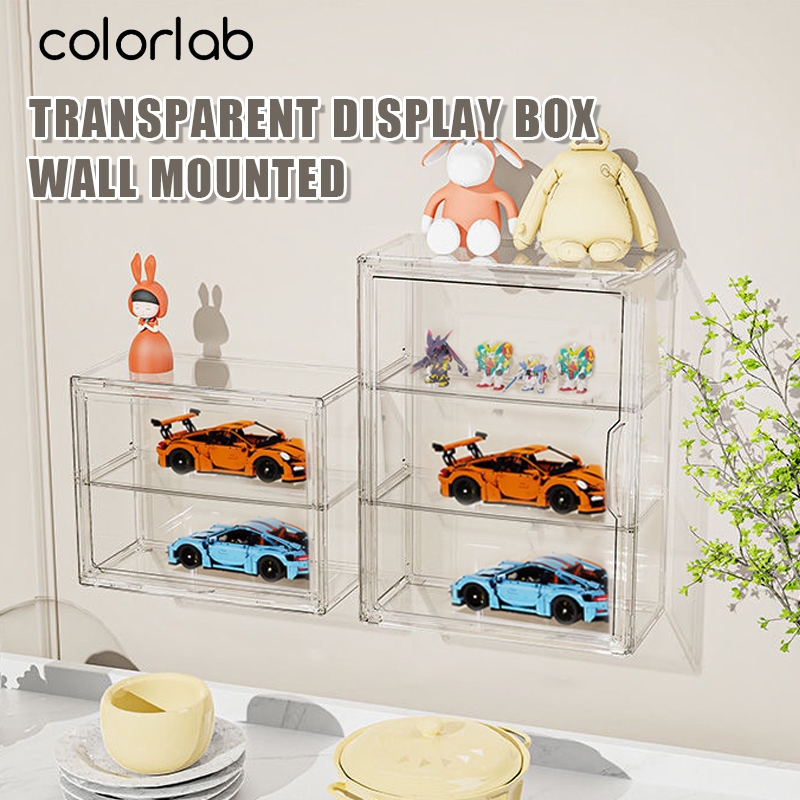 Colorlab Acrylic Display Case Popmart Storage Organizer Wall Mounted ...