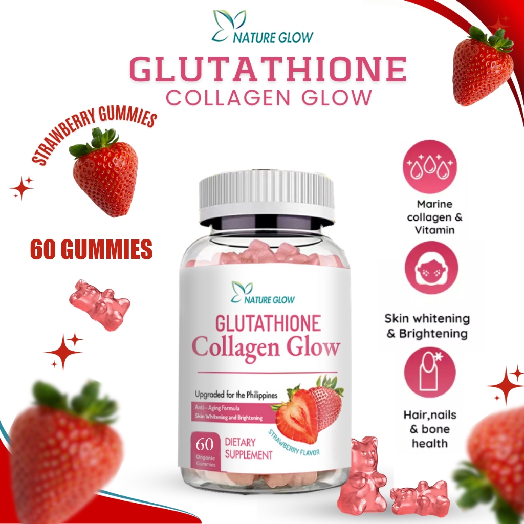 NATURE GLOW Glutathione Collagen Glow Anti-Aging Whitening Skin With ...