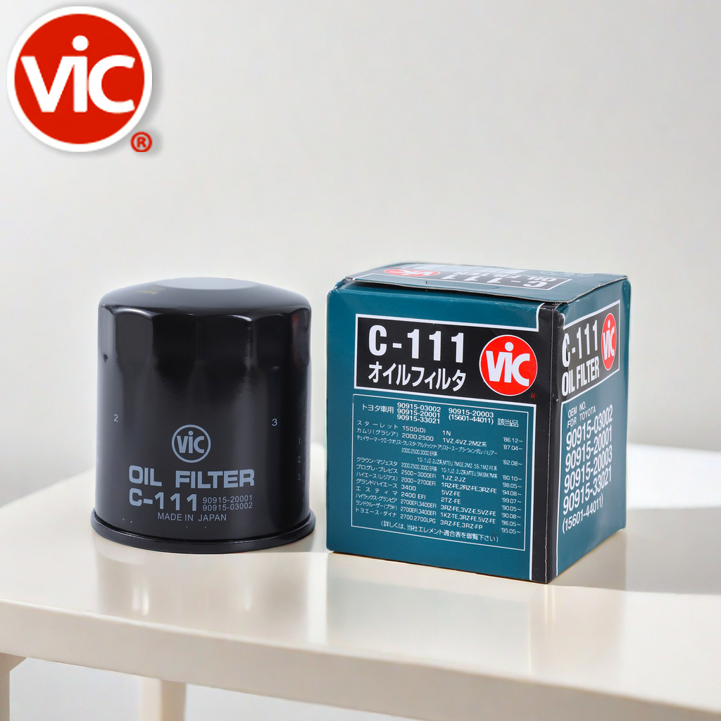 VIC Oil Filter C-111 Japan Original Genuine For Toyota Fortuner/Hilux ...