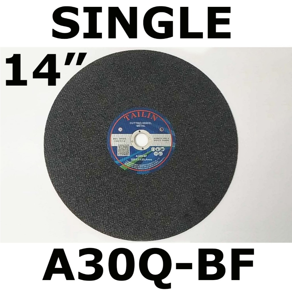 ORIGINAL TAILIN CUTTING DISC 14" ( 355 X 3 X 25.4MM ) SINGLE PLY A30Q ...