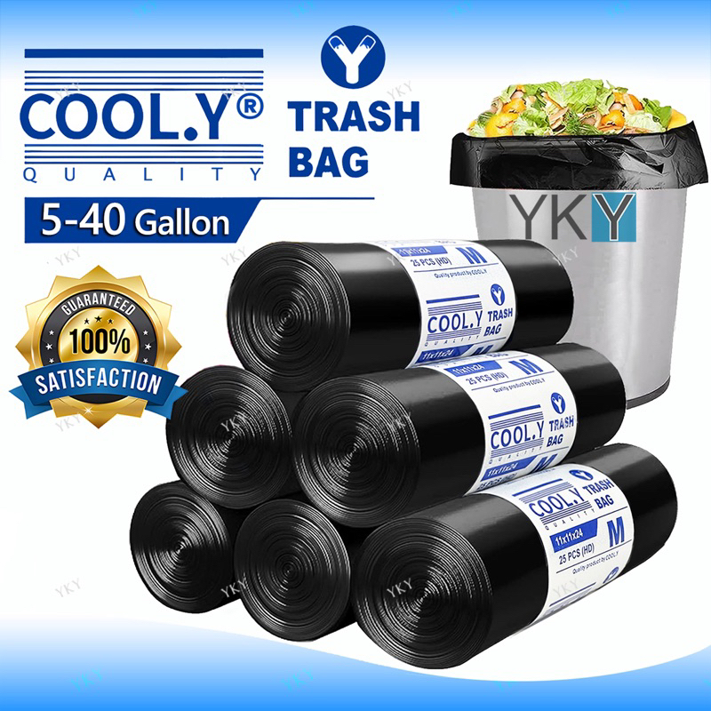 Trash bag Garbage bag Black (Small/Medium/Large/XL/XXL) COOL.Y | Shopee ...