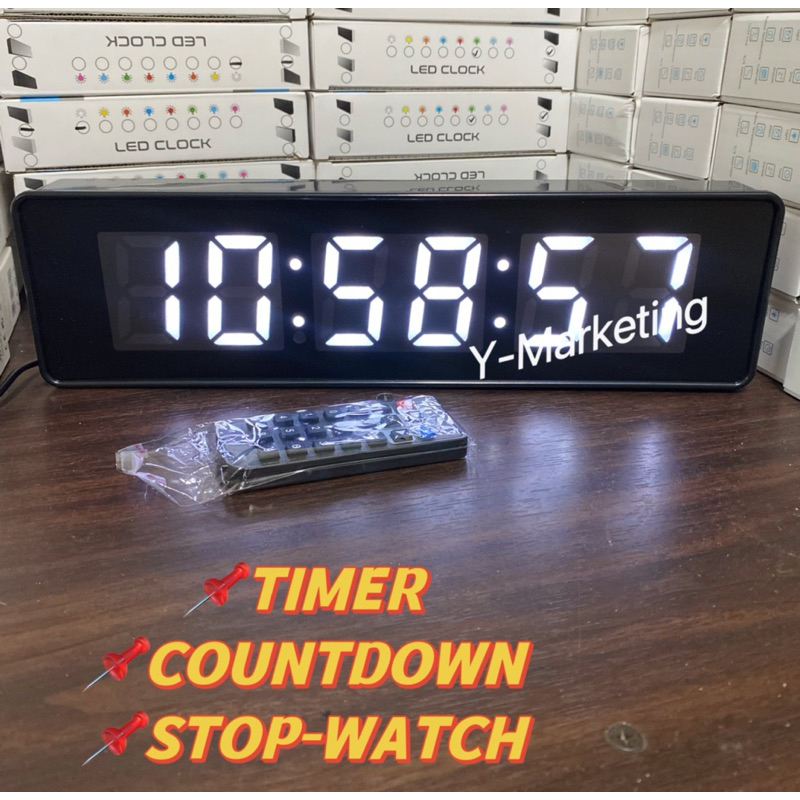 (120) Digital Clock with TIMER / COUNT-DOWN / STOP-WATCH (GREEN LIGHT ...