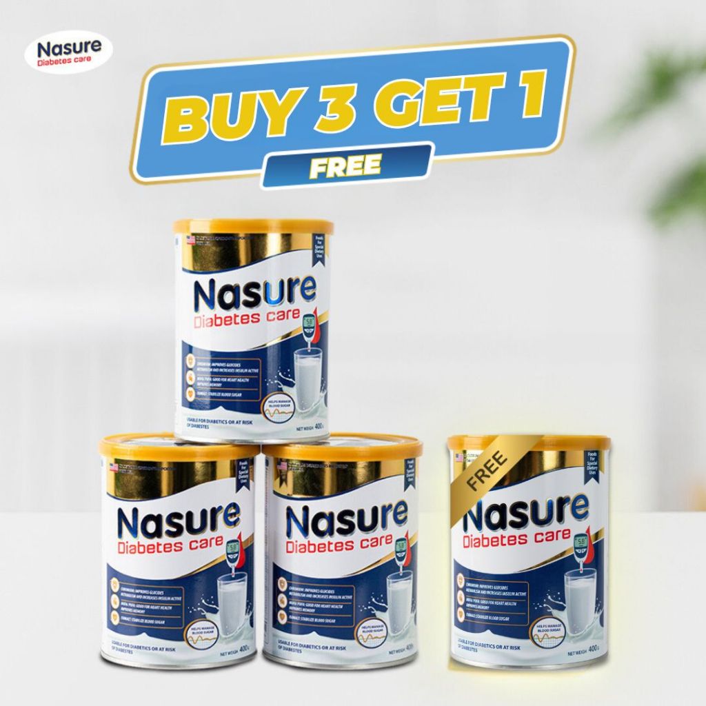 NA SURE Original Diabetic Milk Powder Diabetes Supplement - Buy 3 Get 1 ...