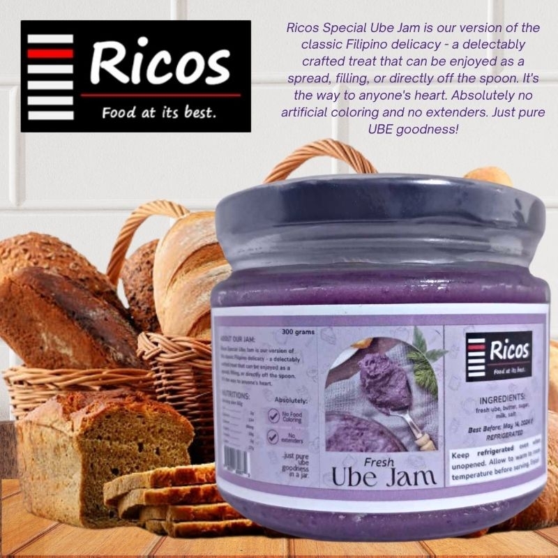 Ricos Special Pure Ube Jam | Shopee Philippines