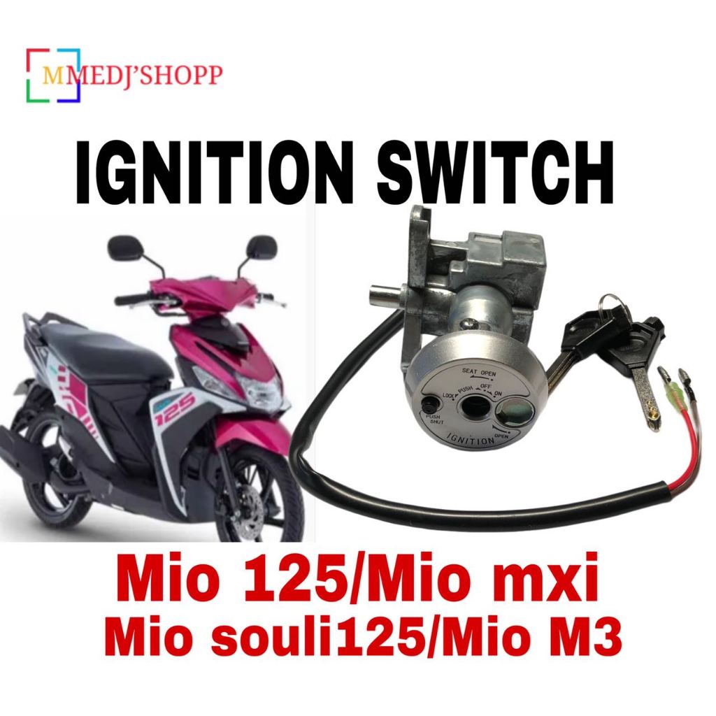 IGNITION SWITCH ANTI THEFT KEY SWITCH FOR MIO 12/MIO MXI /MIO SOUL I ...
