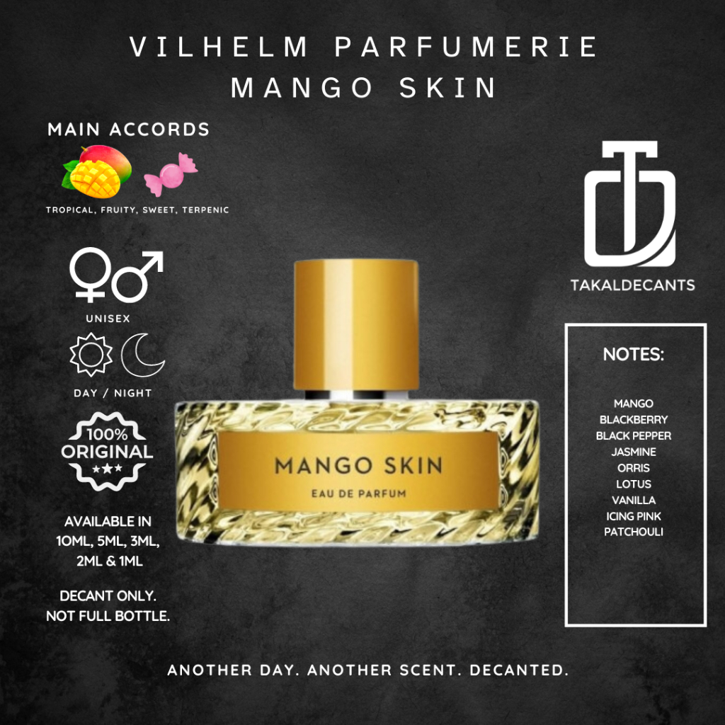 Vilhelm Parfumerie Mango Skin - Perfume Decants (1ml/2ml/3ml/5ml/10ml ...
