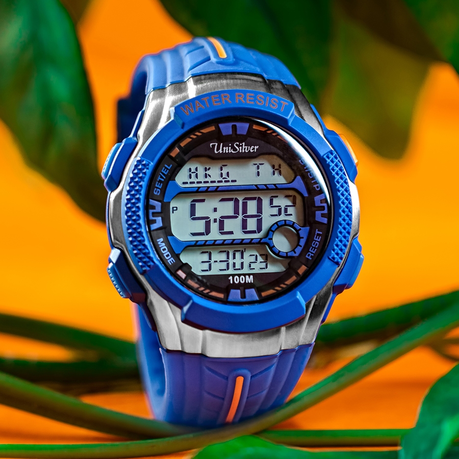 UniSilver TIME Men's Blue Digital Rubber Watch KW2248-1001 | Shopee ...