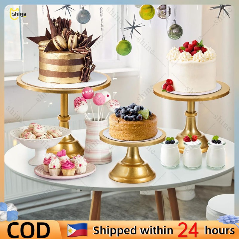 【5 color choices】3 Piece Cake Stand Family Party Display Stand Wedding ...