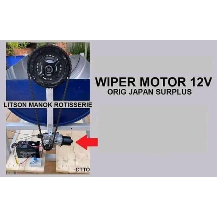 Heavy Duty Wiper Motor 12v pang Lechon Manok Machine Japan surplus ...