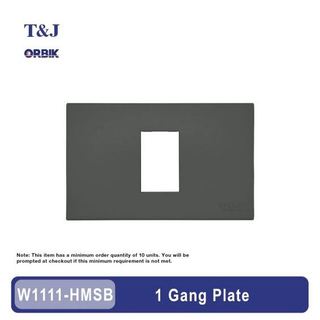 T&J ORBIK W1111-H 1 GANG PLATE White I Matt Gray I Matt Black | Shopee ...