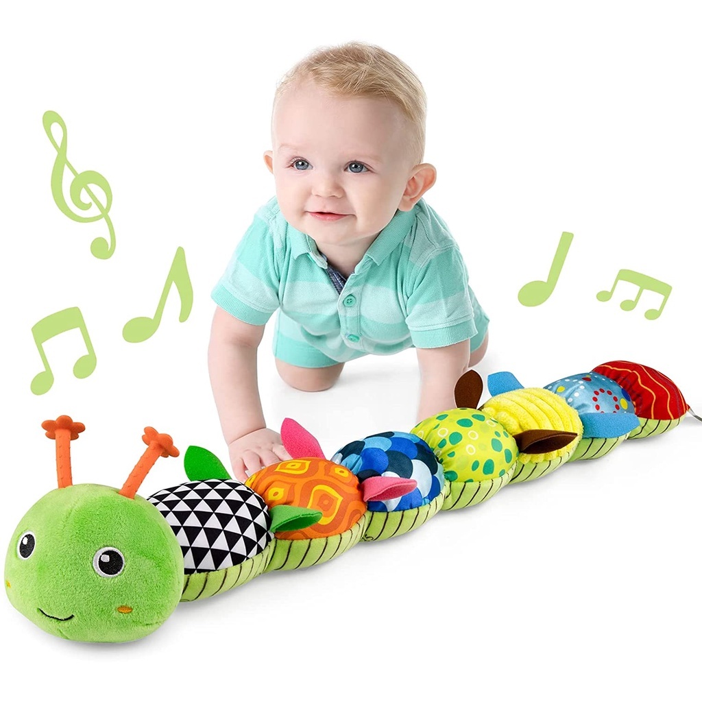 Infant Baby Musical Stuffed Animal Activity Soft Toys with Multi ...
