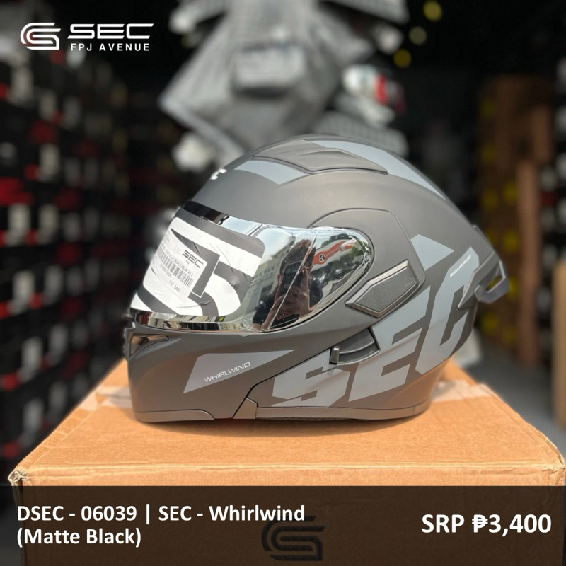 SEC Helmet - Whirlwind 23-24 (Modular, Dual Visor) | Shopee Philippines