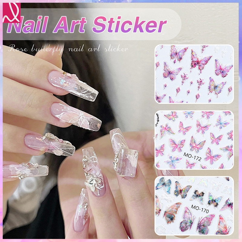 Nailite Nail Art Stickers Decals Logo Black Gold Series Nail Sticker ...