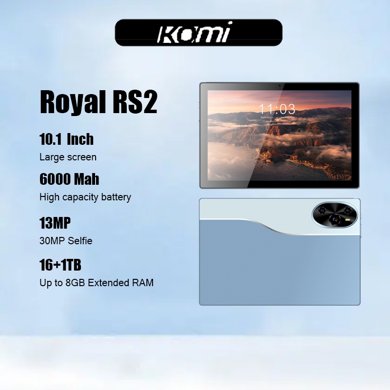 Komi Royal RS2 Android Legit Tablet 16GB+1TB 10.1inch HD screen 6000mah ...