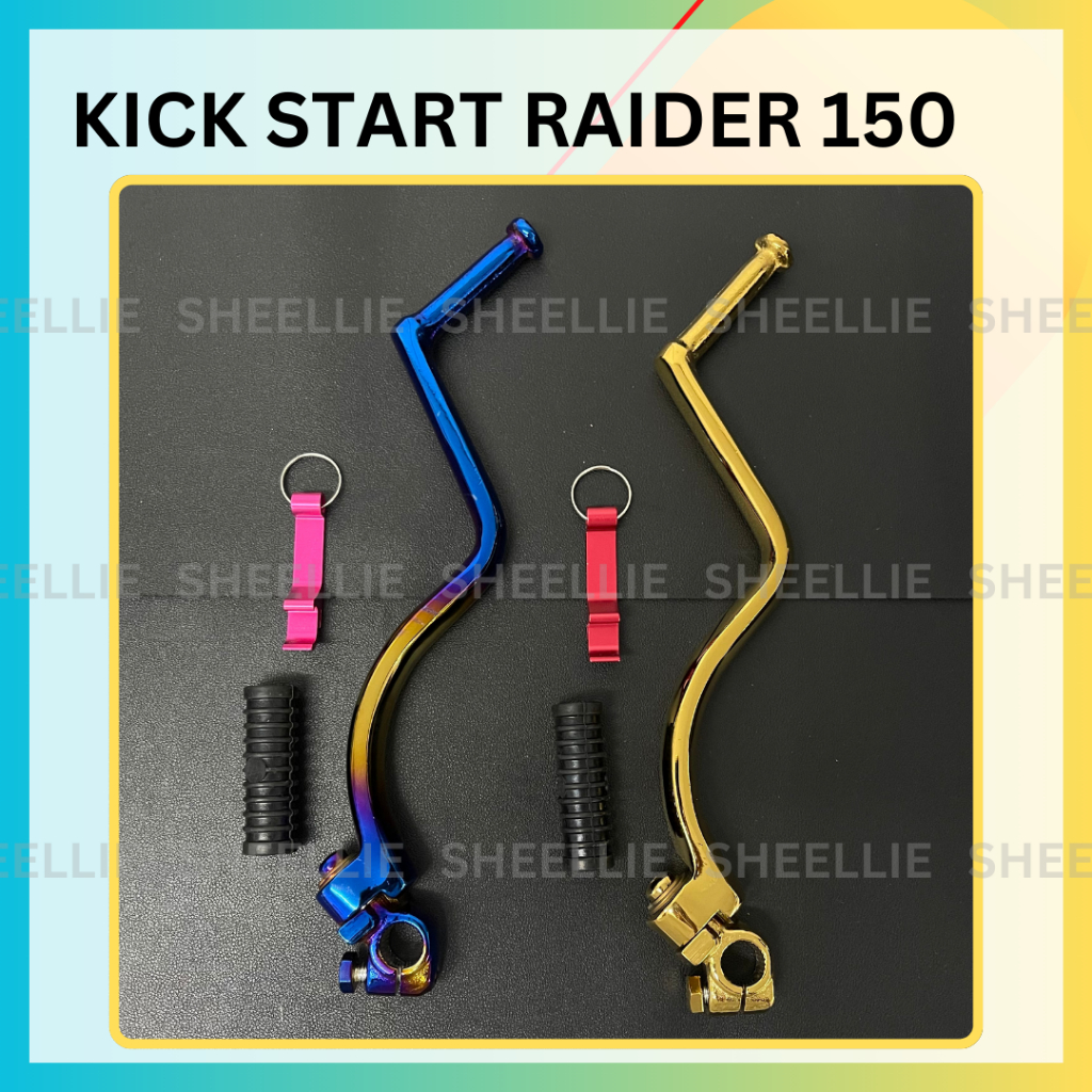 WMH Motorcycle Kick Start Raider 150 Kick Starter Gold and Blue Gold ...