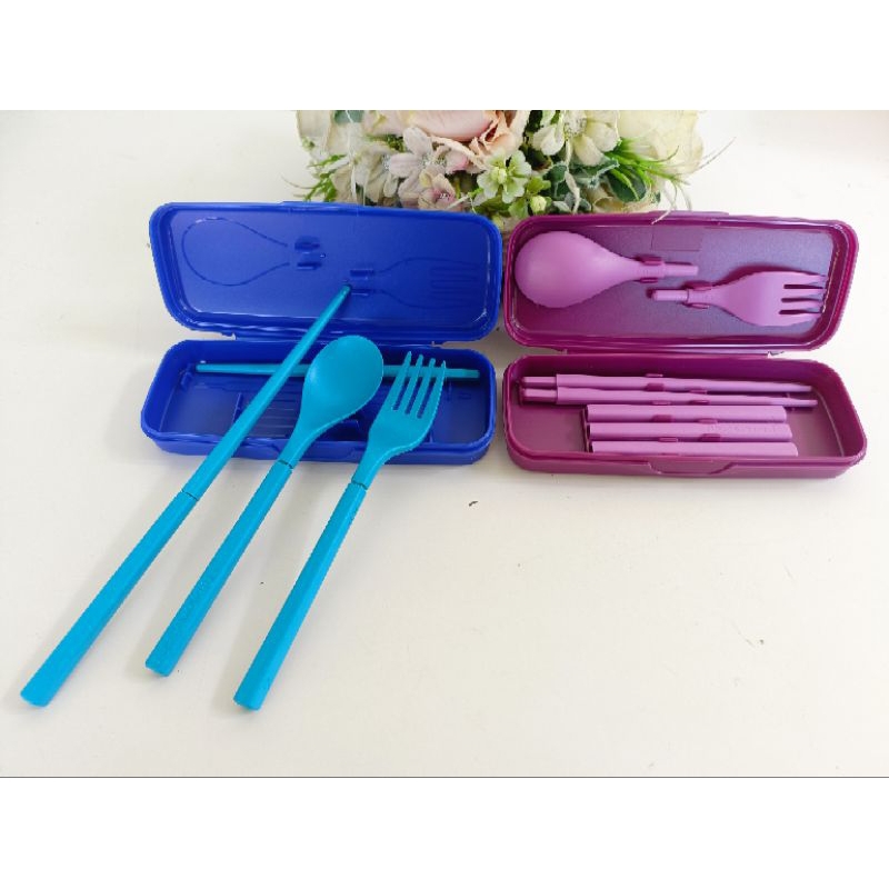 Tupperware Cutlery set with case | Shopee Philippines