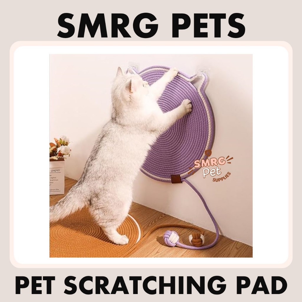 SMR Pets Scratching Mats for Cats Cotton Rope Purple Brown White Silver ...