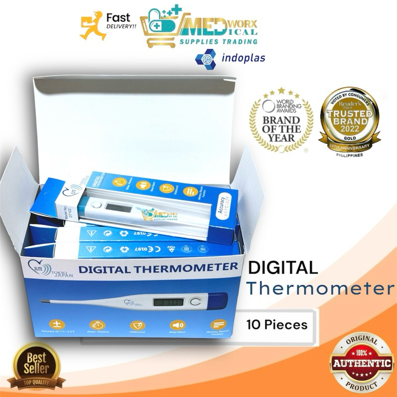 Indoplas Elite Digital Thermometer | Sold per Box (10 Pieces) | Shopee ...