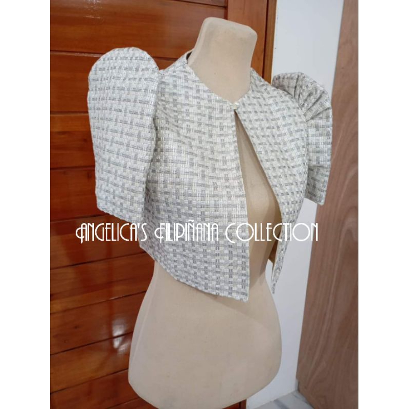 ethnic Filipiniana bolero modern design | Shopee Philippines
