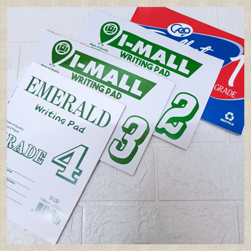 1pad, Writing Pad Paper(Grade 1, 2, 3)Random Brand | Shopee Philippines