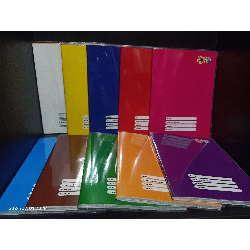 Notebook Composition all blue lines for Grade 4 onwards assorted colors ...
