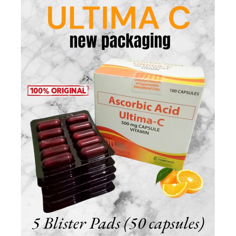 ULTIMA C (50CAPSULES) NEW PACKAGING NON ACIDIC ORIGINAL | Shopee ...