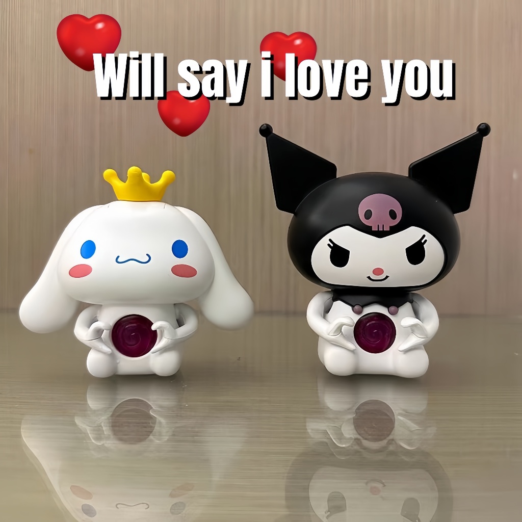 U toys Talking Kuromi Action Figure Toy Can Say I love You For Kids ...