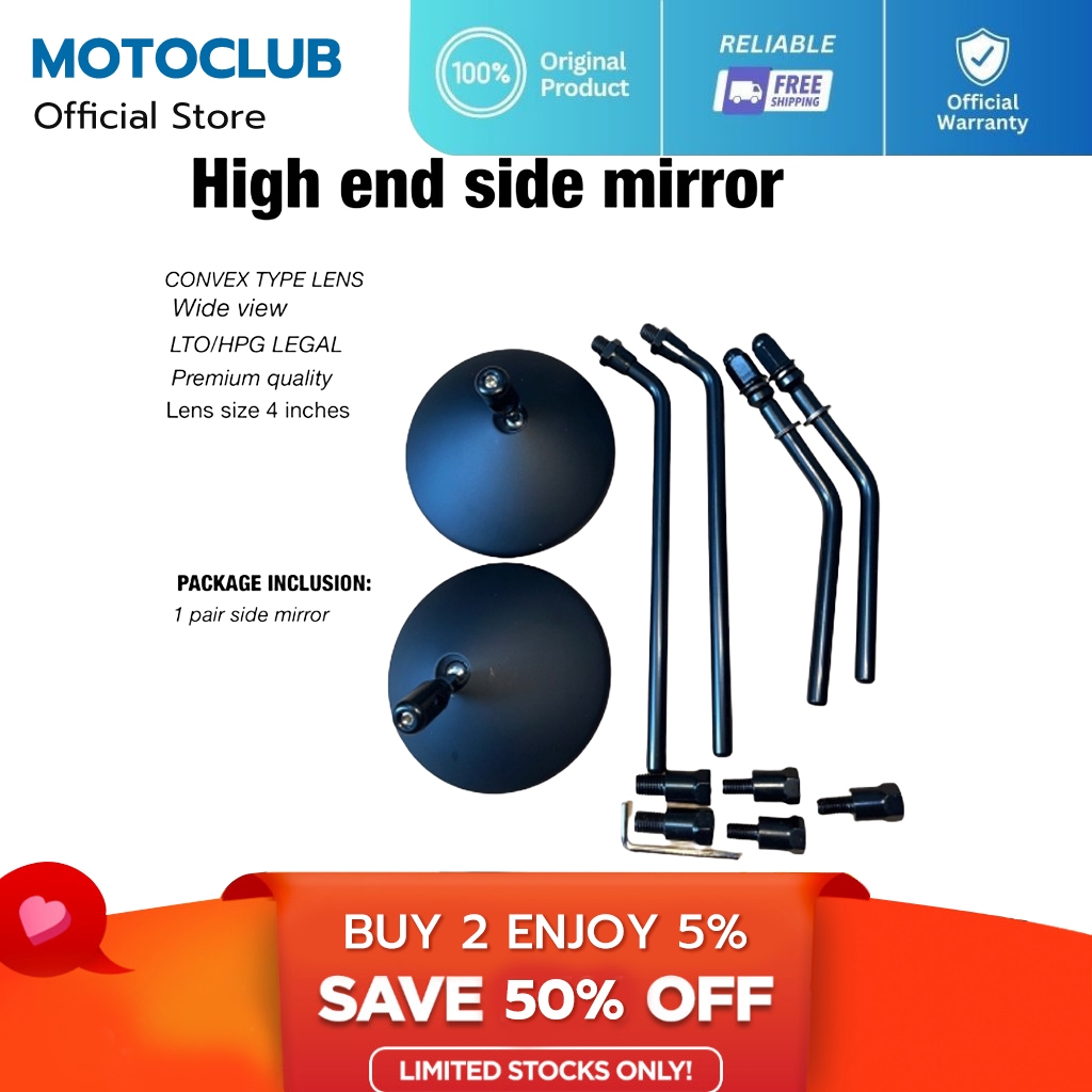 Adjustable Classic Round Side Mirror Quality Mirror Full Metal Casing ...