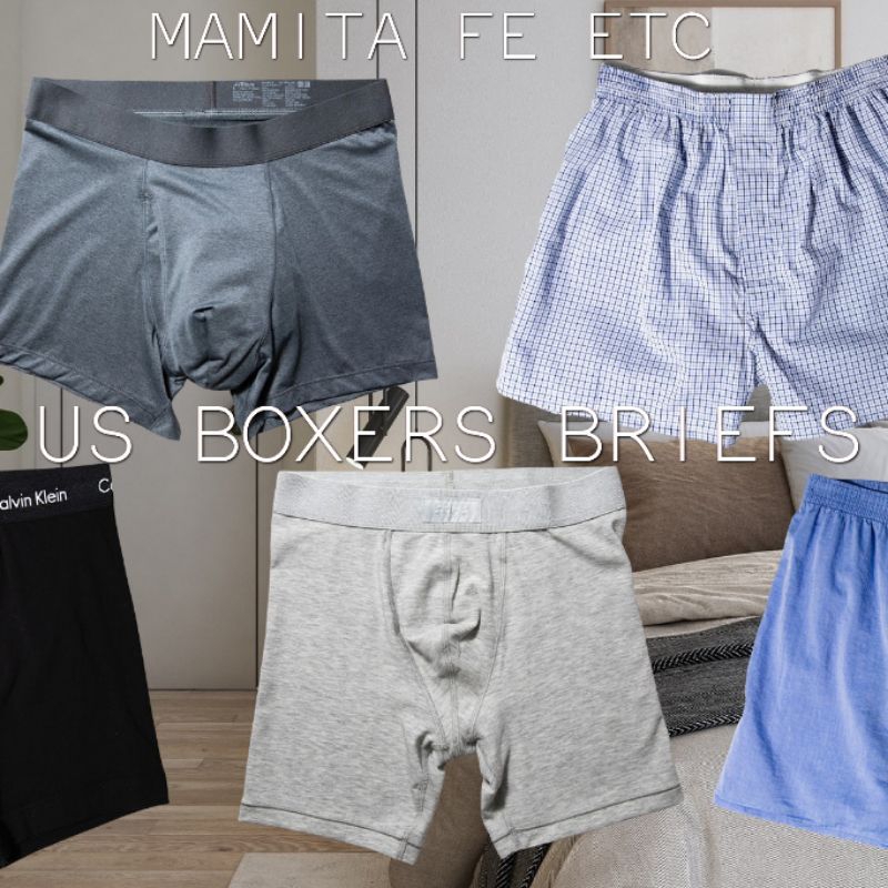 BRANDED USS BOXERS BRIEFS XS TO 3XL | Shopee Philippines