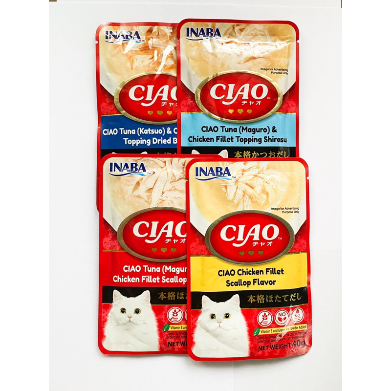 Ciao Pouch Creamy and Soup Fillet Wet Cat Food 40g | Shopee Philippines