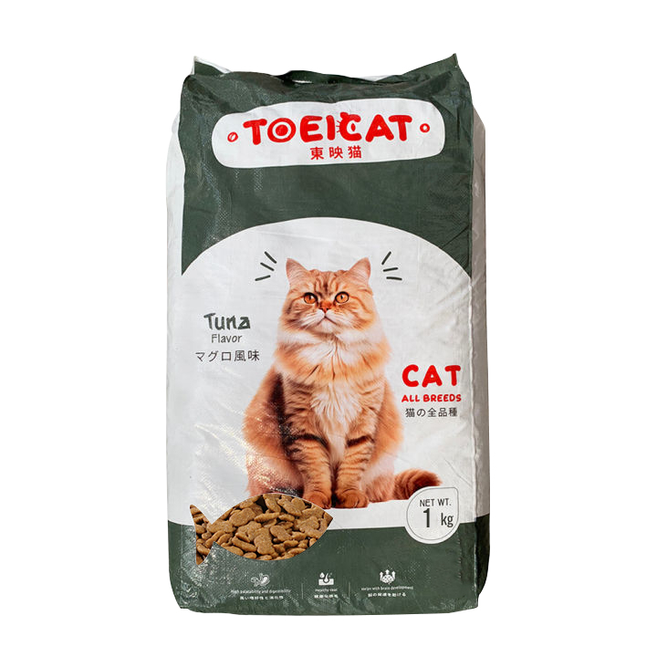 1kg Toei Cat All Stages Adult Kitten Salmon Tuna Flavor Dry Food Cats ...