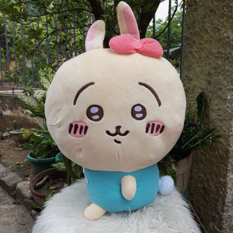 Chiikawa X SANRIO Characters Usagi Hello Kitty Big Plush Toy | Shopee ...