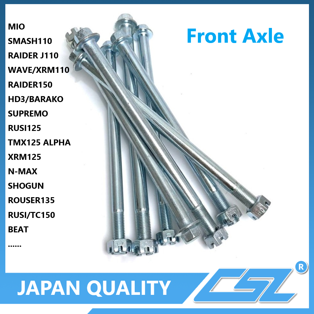 CSL FRONT AXLE FOR VARIOUS MOTORCYCLE BRAND AND MODEL JAPAN QUALITY ...