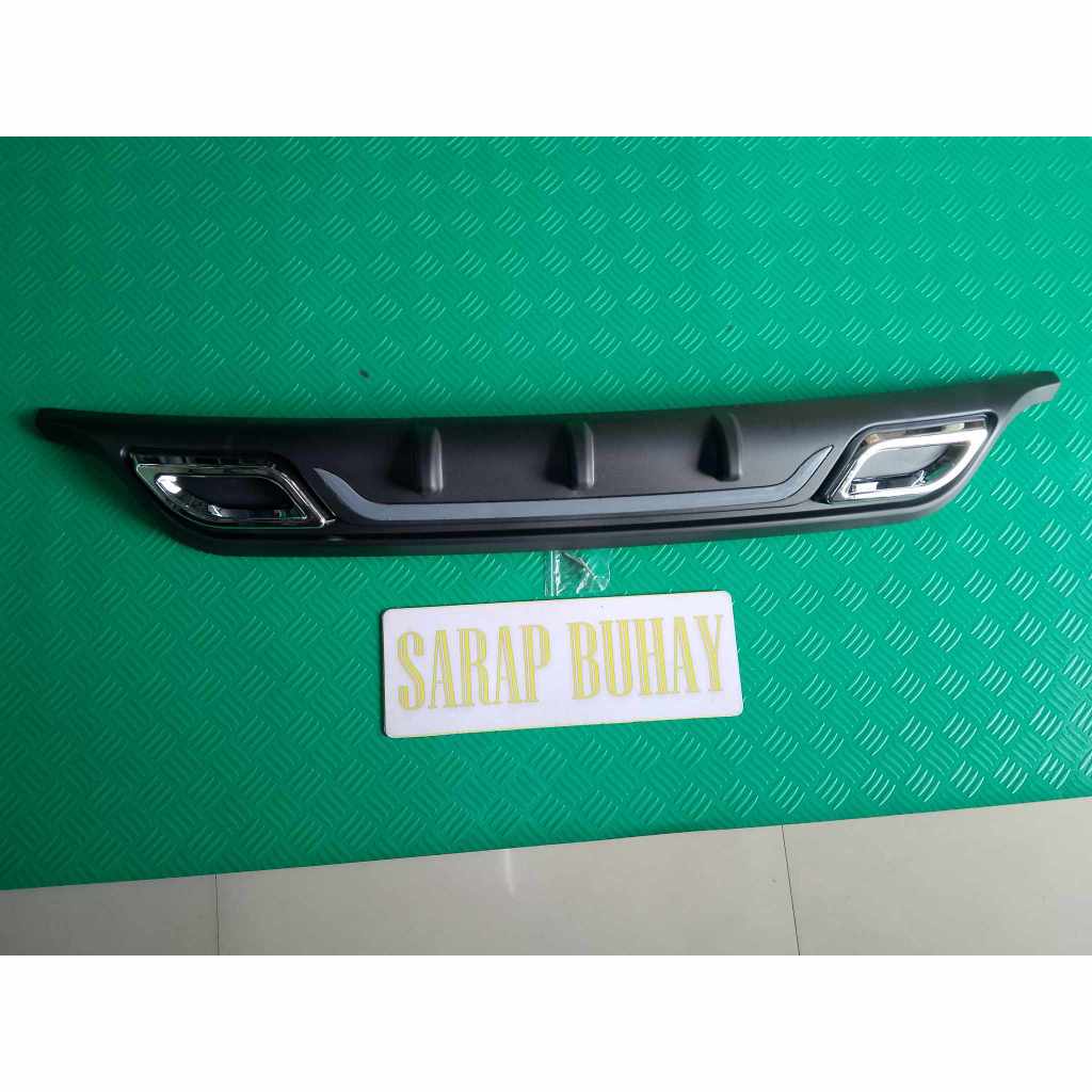 Toyota Vios 2019 to 2020 Chrome Line Rear Bumper Diffuser | Shopee ...