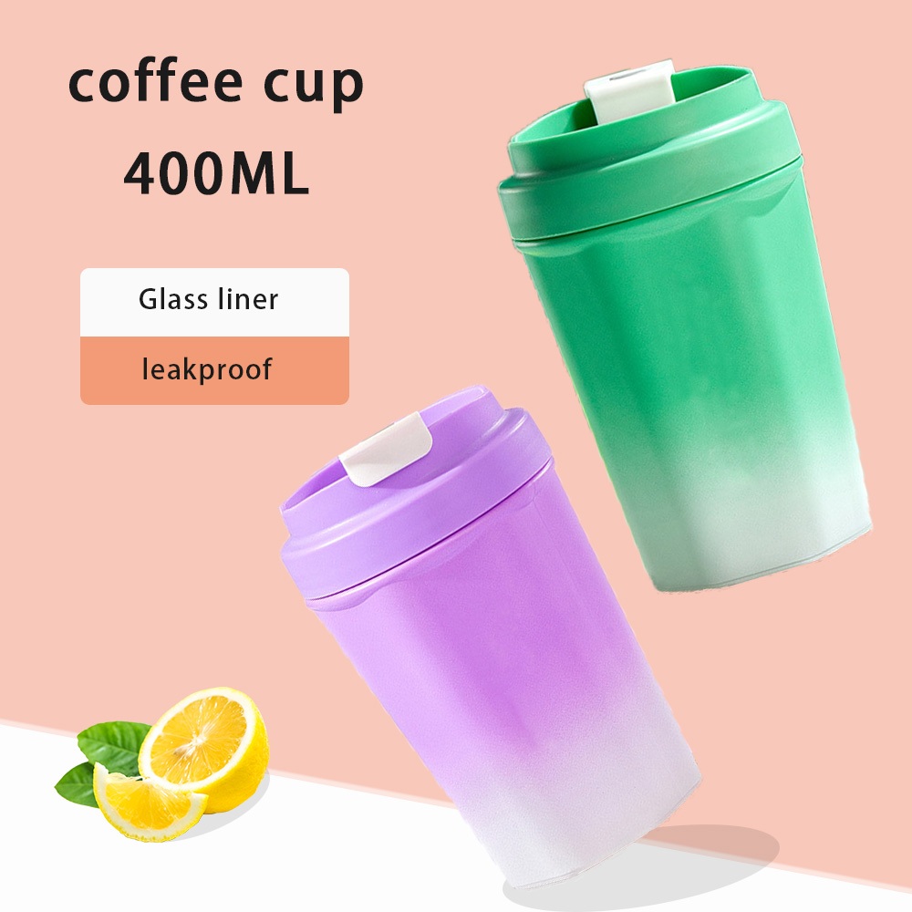 400ml Double Wall Glass Cup Heat Resistant Coffee Glass Cup Mug Double ...