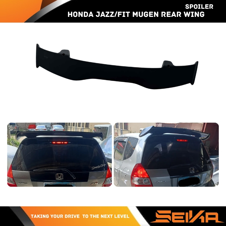 Honda Jazz/Fit 2014-2021 Mugen Rear Wing Spoiler - (Primer Matt Black ...