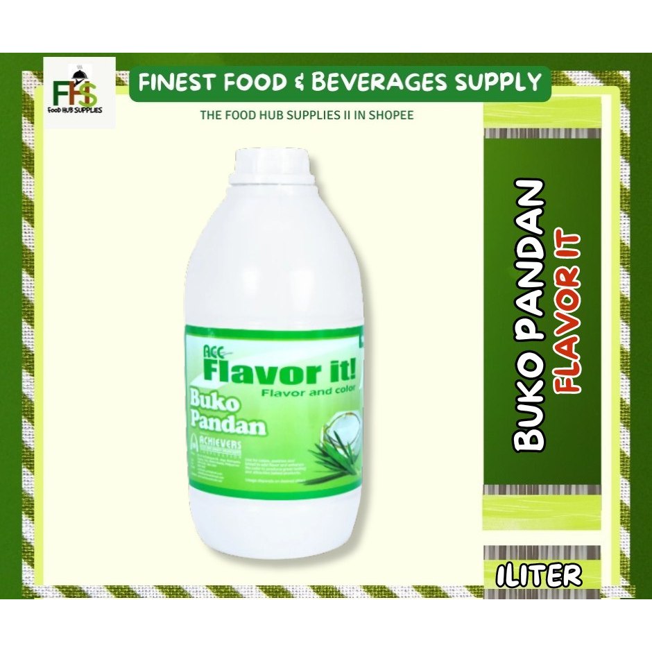BUKO PANDAN FOOD COLOR USED FOR BAKING AND DESSERTS 1LITER | Shopee ...