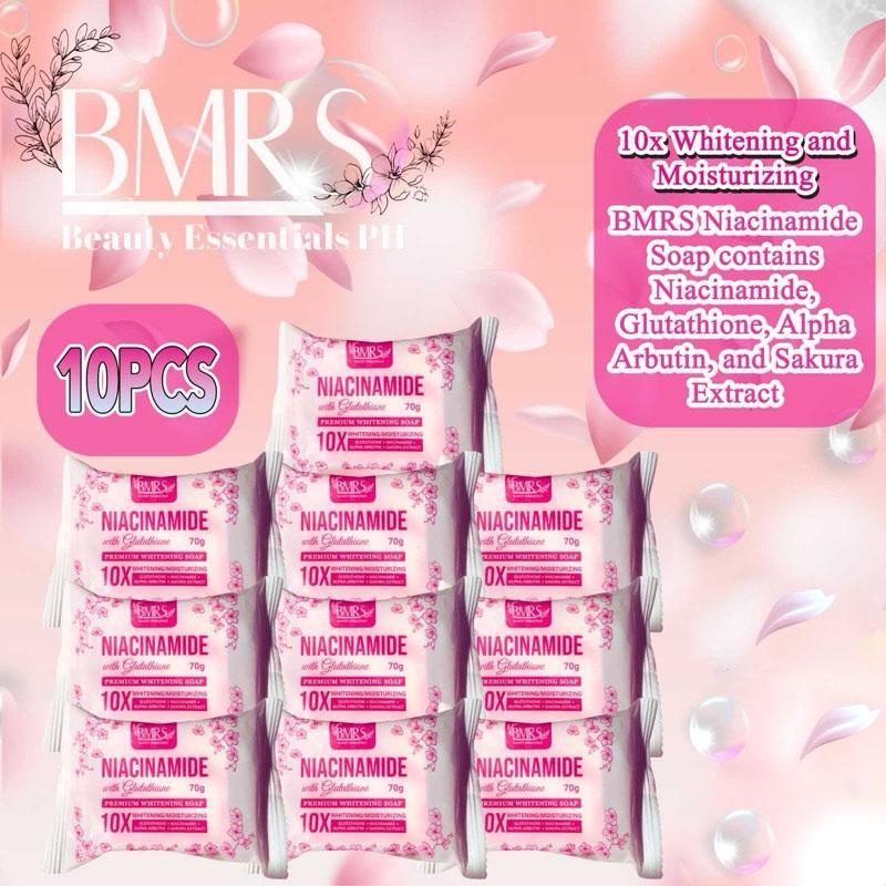 10 pcs Soap FDA Approve BMRS Niacinamide Gluta Premium 10X Whitening ...