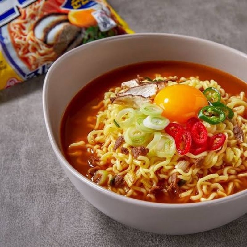 OTTOGI JIN RAMEN KOREAN NOODLES MILD / SPICY 120g x 5pcs | Shopee Philippines