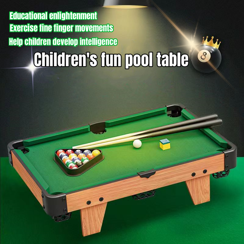Mini Pool Table Wooden Tabletop Children's Pool Table Set Snooker Table ...