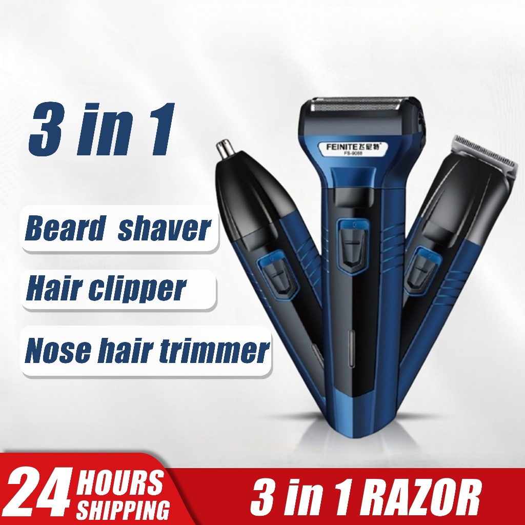 Shaver for Men 3 in 1 Razor&Nose HairClipper& Haircut ...