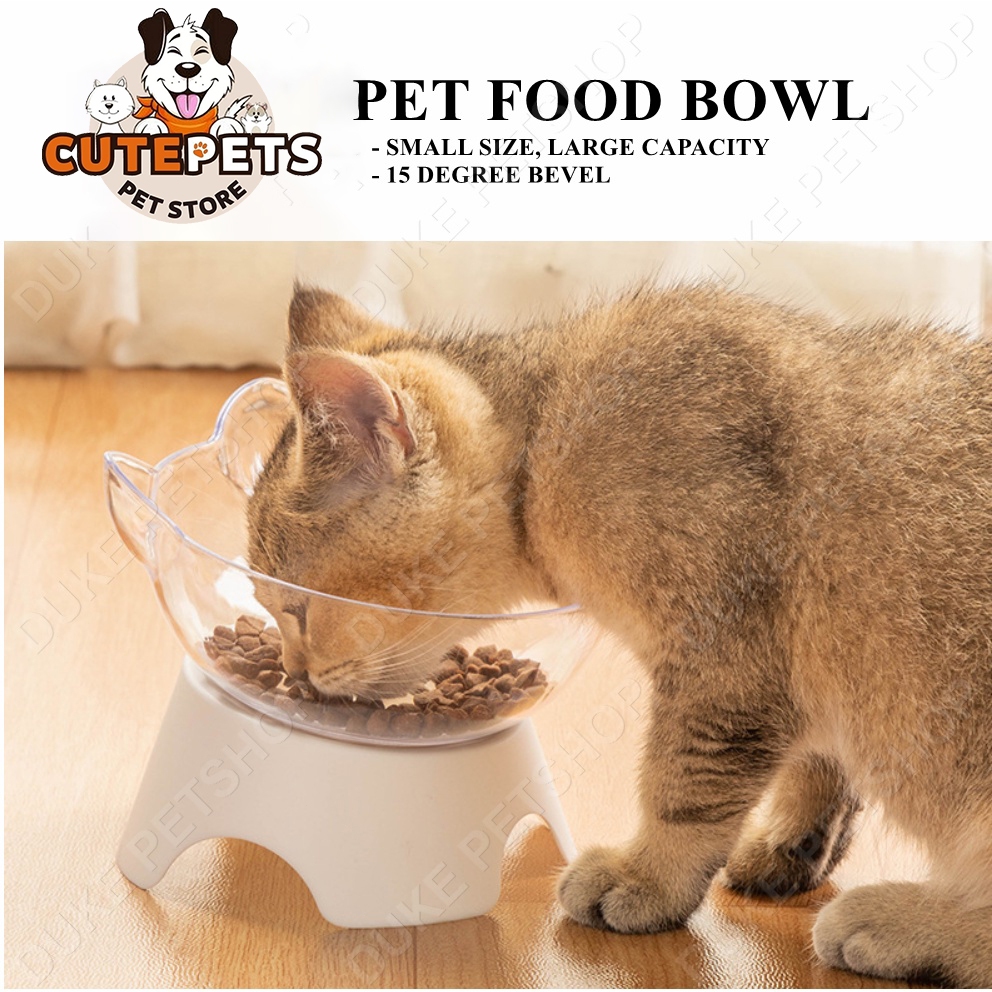Pet Cat Dog Bowl Elevated Bowls 15 DEGREE Raised Food Container With ...