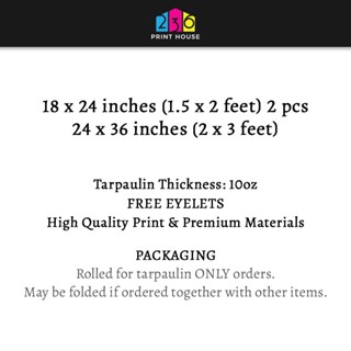 PRINT XEROX SCAN LAMINATE RUSH ID Printing Business Tarpaulin • FREE Eyelets • 3 sizes available ...