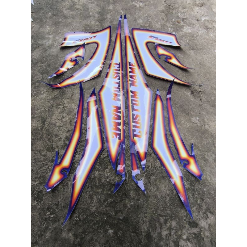 RAIDER 150 REBORN TITANIUM EFFECT DECAL DESIGN | Shopee Philippines