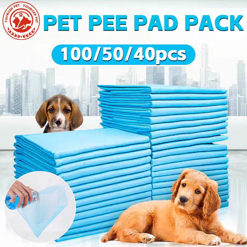 100PCS /50pc/40pcs Pet pee Pad S/M/L Dog Pee Training Pad Cat Pee Pad ...