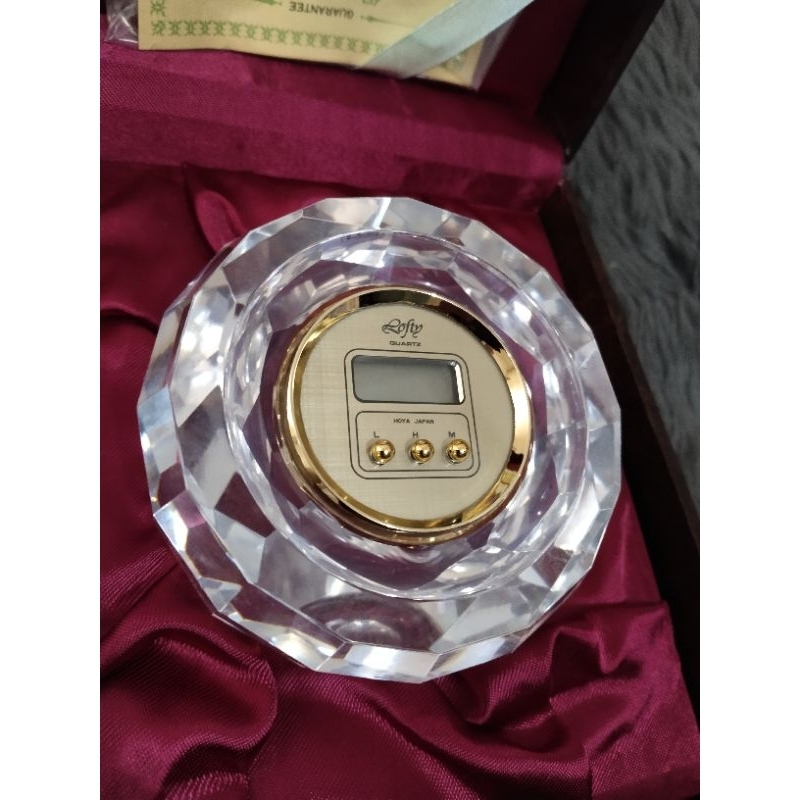 Affordable Hoya Heavy Cut Crystal Desk Clock | Shopee Philippines